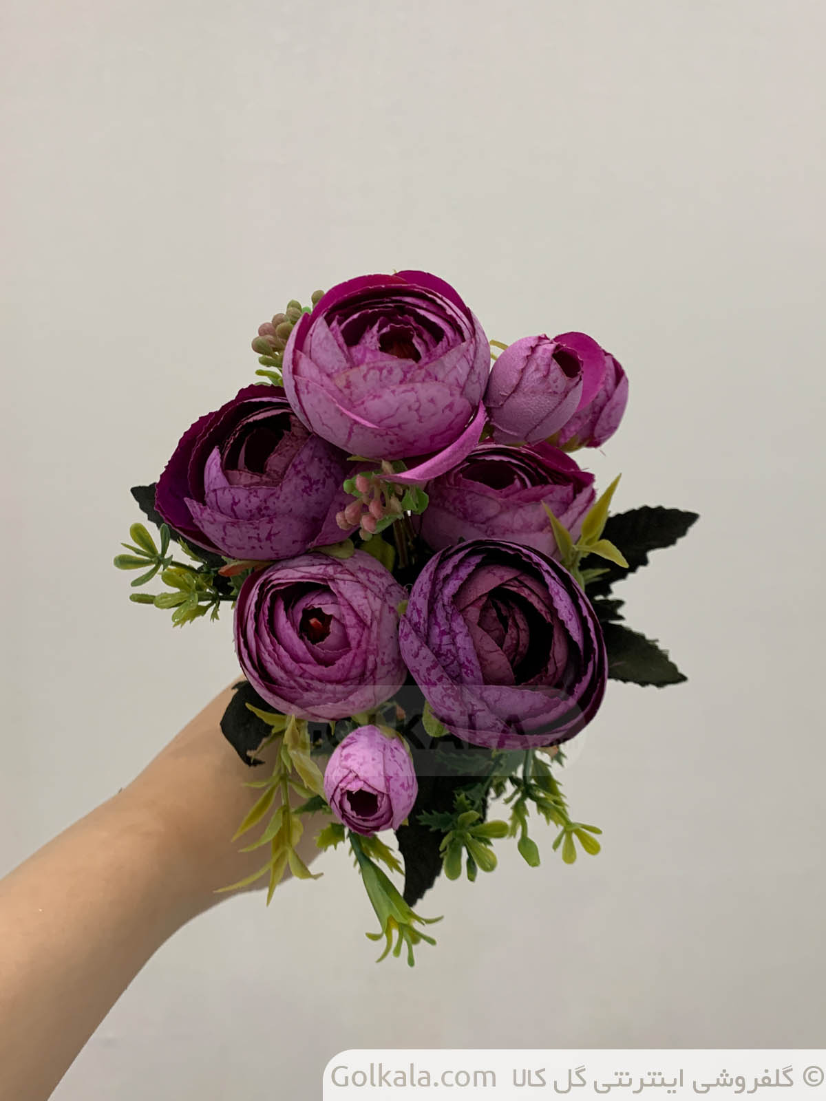 بوته گل پئونی مصنوعی بنفش (درجه 1) | فروشگاه اینترنتی گل‌کالا (خرید ...
