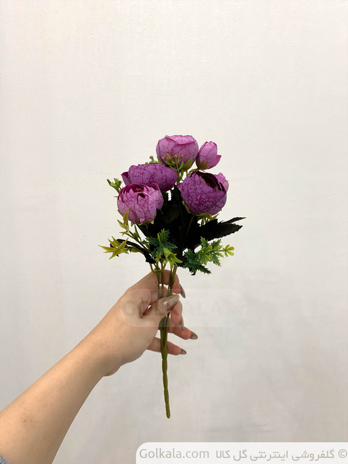 بوته گل پئونی مصنوعی بنفش (درجه 1) | فروشگاه اینترنتی گل‌کالا (خرید ...