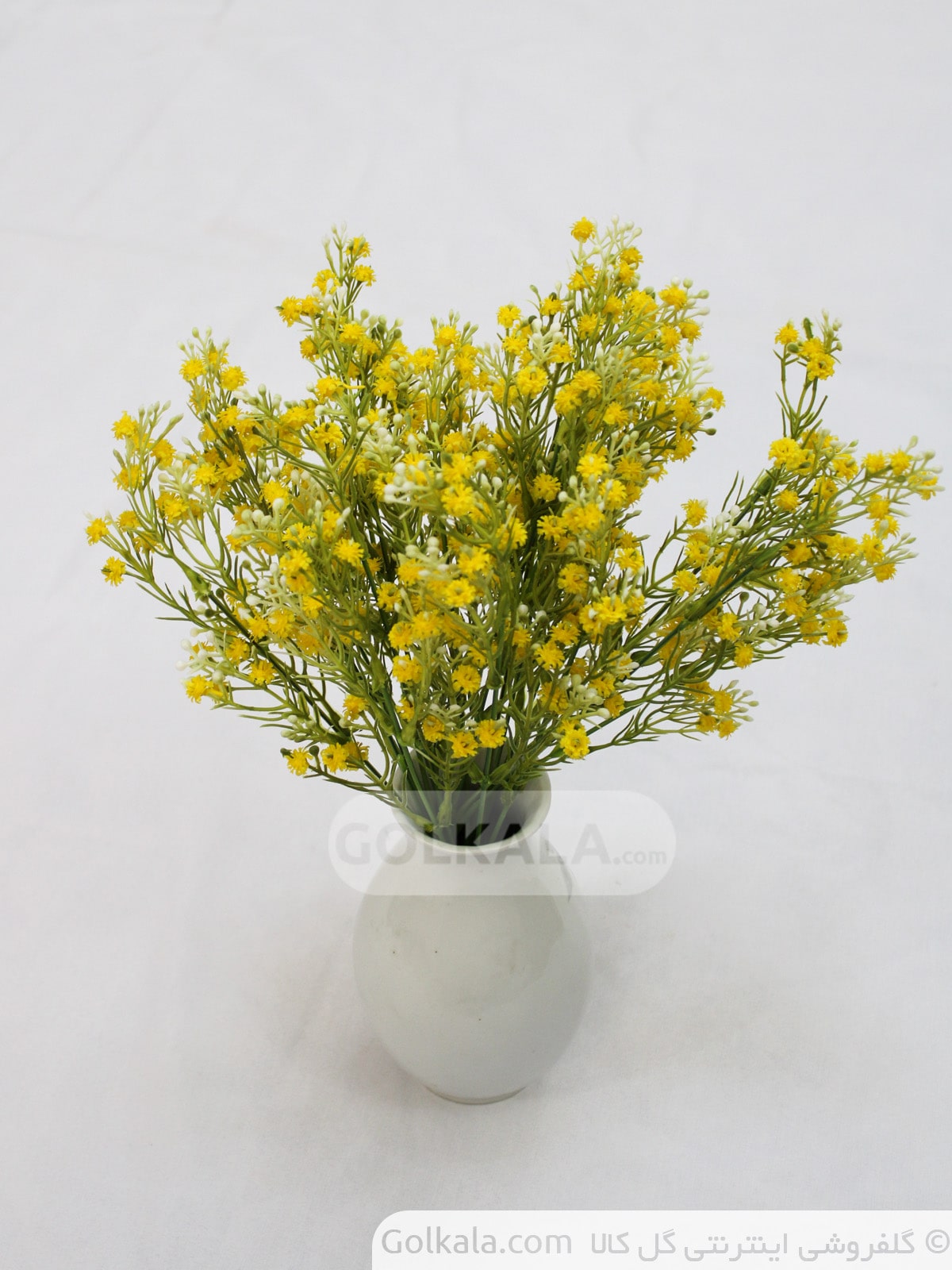 بوته گل شکوفه زرد مصنوعی | فروشگاه اینترنتی گل‌کالا (خرید آنلاین گل مصنوعی)